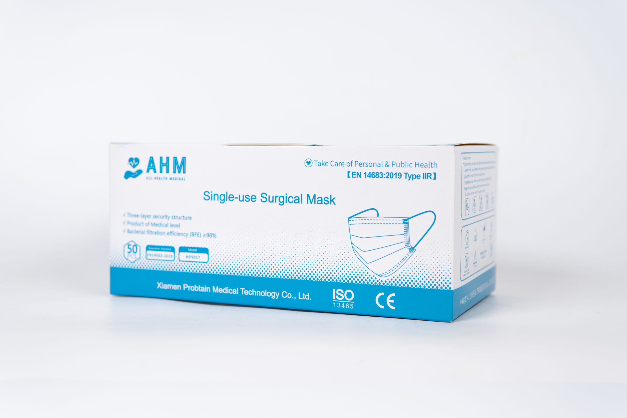 AHM Surgical Mask Type IIR Carton - All Health Medical